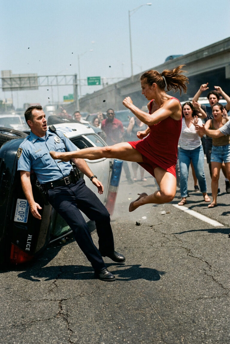 La capitaine de police Emily Parker, de la ville de New York, rentrait ...